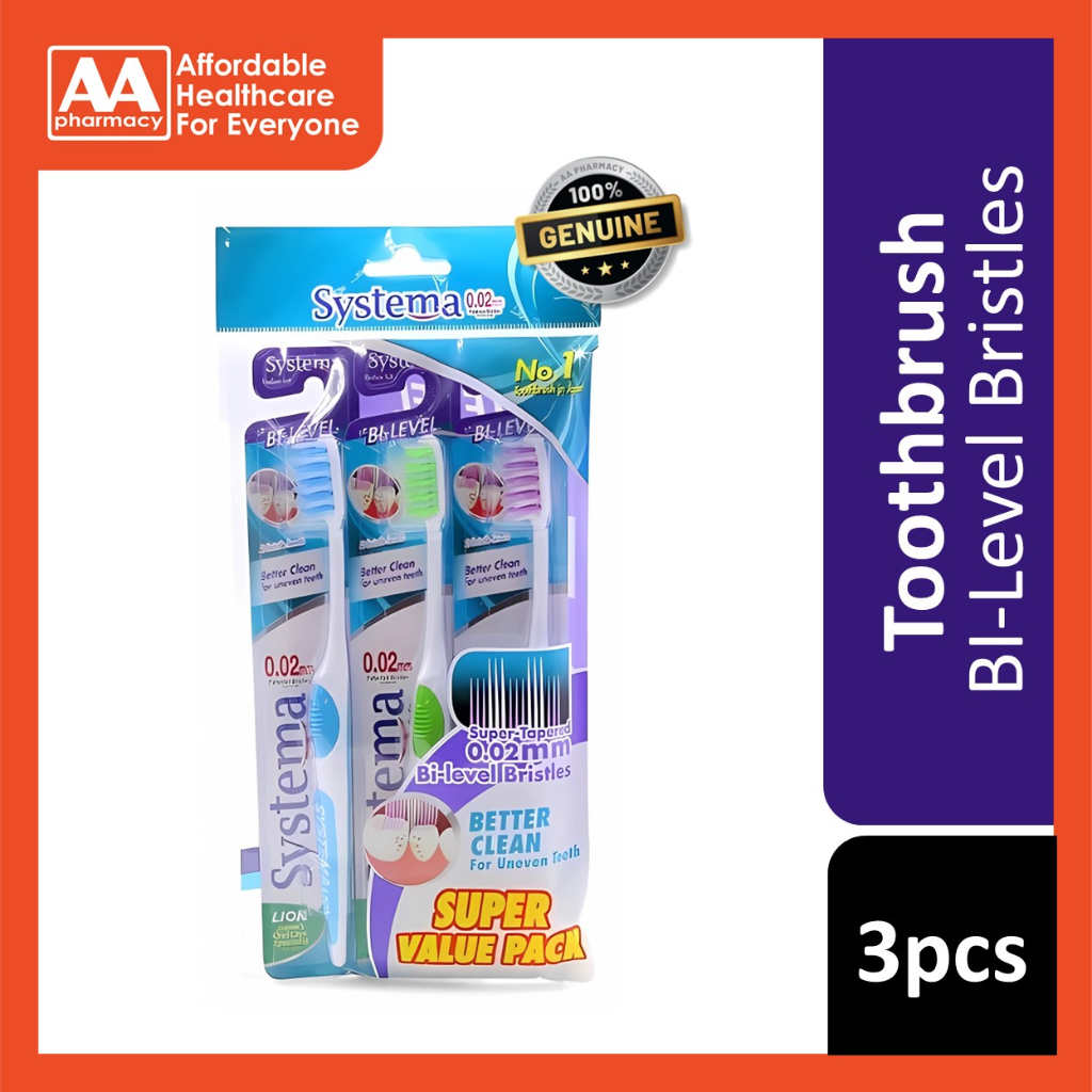Systema Toothbrush Bi Level 3 Pcs (Value Pack) | Shopee Malaysia