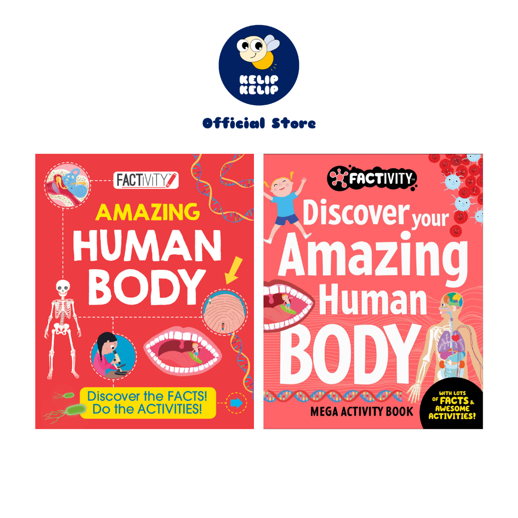 Factivity Amazing Human Body Book For Kids To Read & Learn About Fun ...