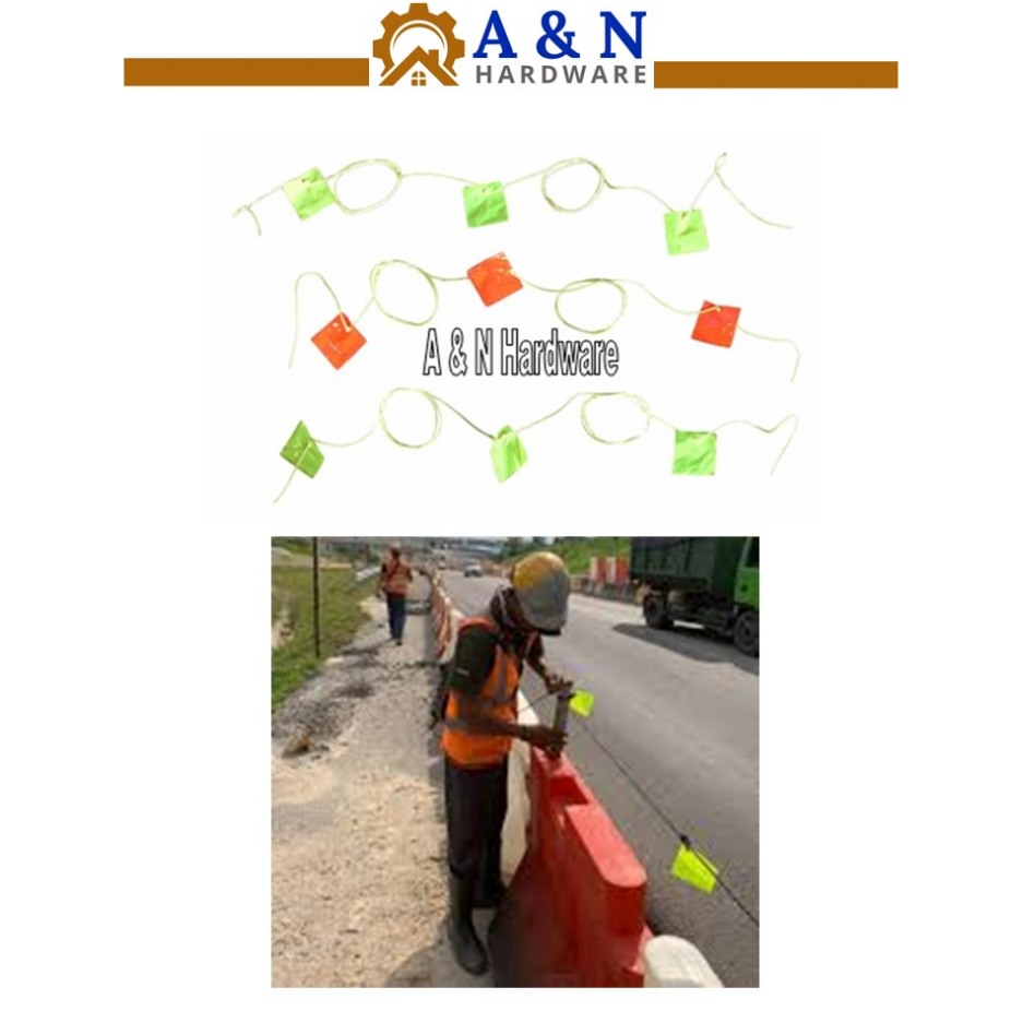 50M Reflective String / Reflector Safety Traffic Cone Working Road ...