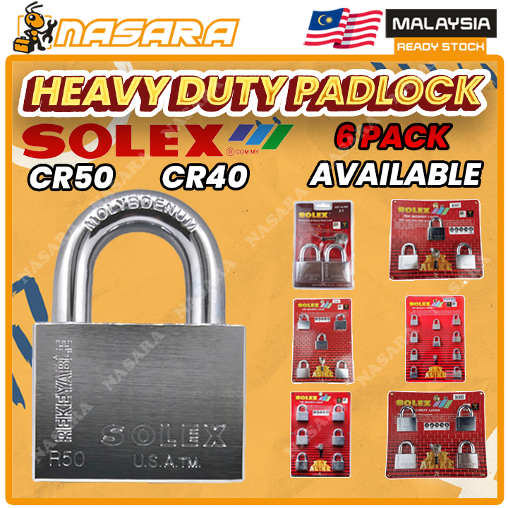 NASARA ~ Heavy Duty & Rekeyable Solex CR40MM CR50MM Key Alike System ...