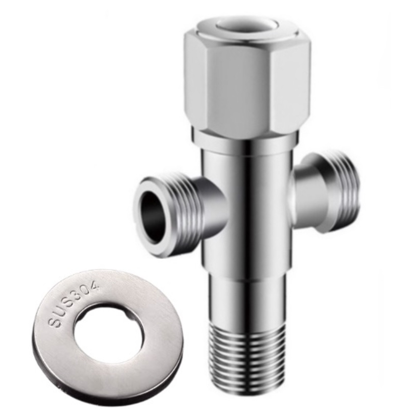 SUS304 Stainless Steel Kitchen Bathroom Two Way Stop Angle Valve ...