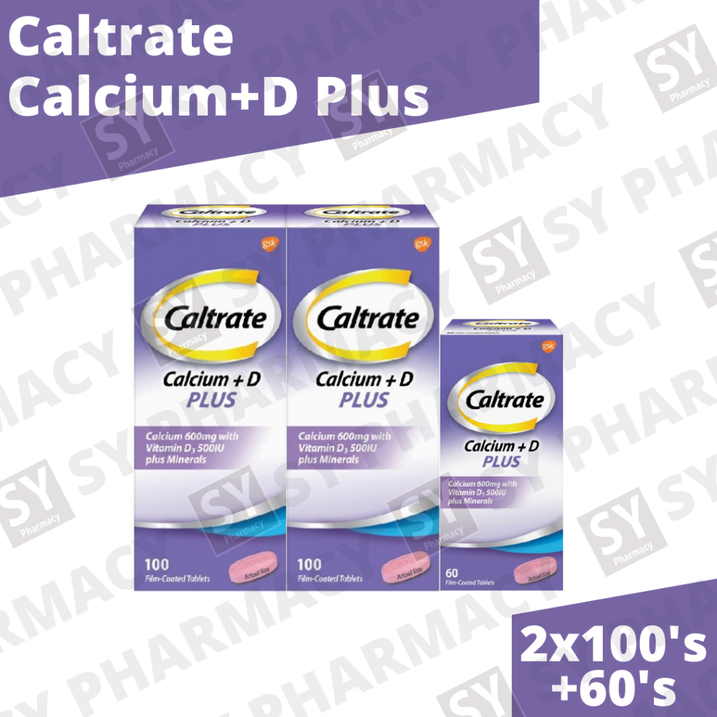 Caltrate Calcium D Plus 2x100s 60s Exp 02 2025 Shopee Malaysia