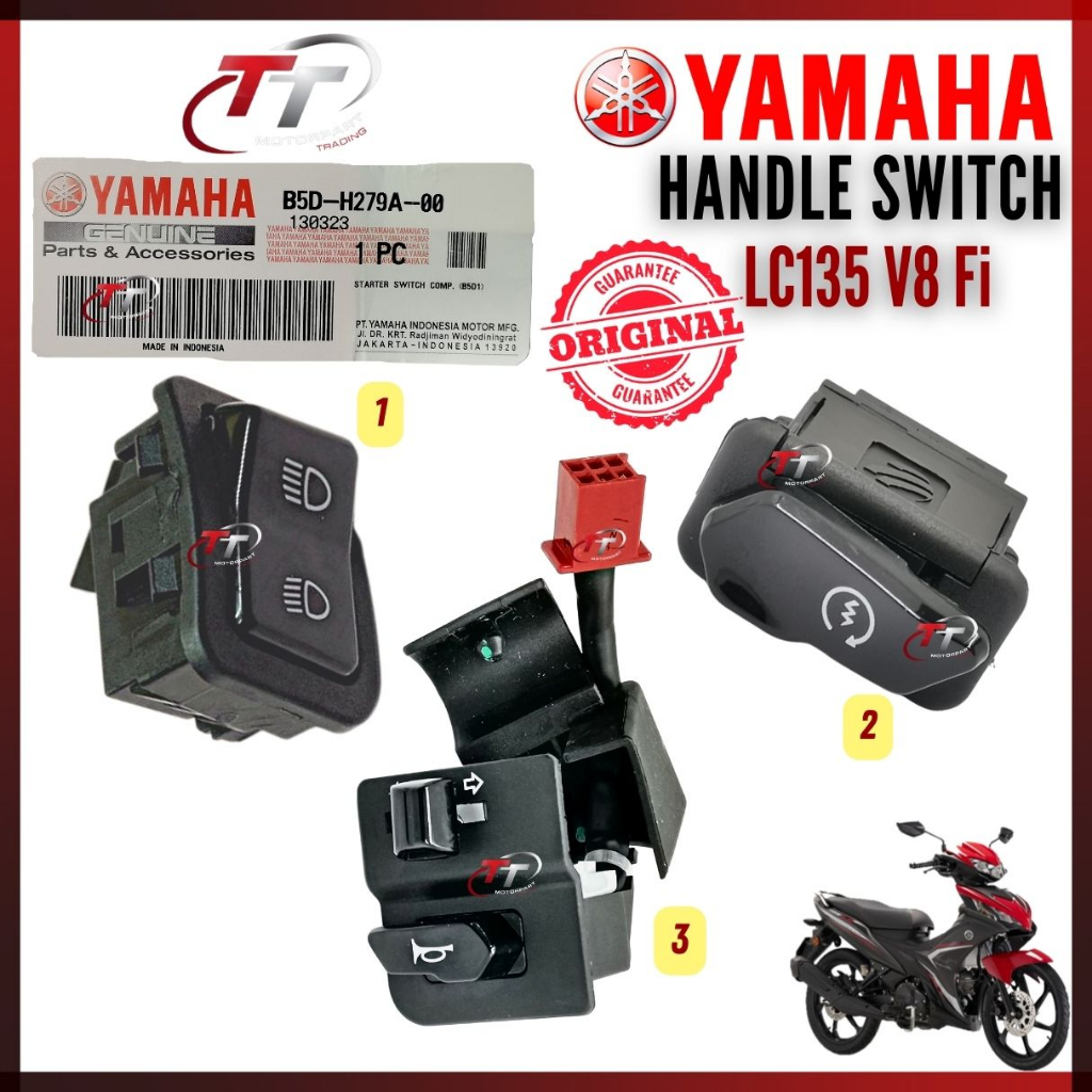 LC135 V8 FI 135LC LCV8 LCFI LC135 Handle Switch Kiri Kanan Horn Button ...