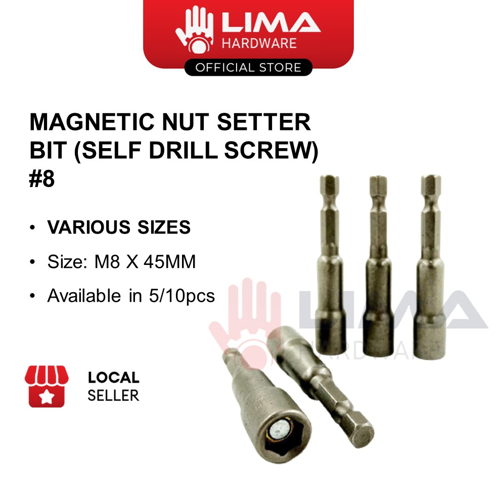 Magnetic Nut Setter Bit, Bit Penetap Nut Magnet,Drill Mata Pasang Ikat ...