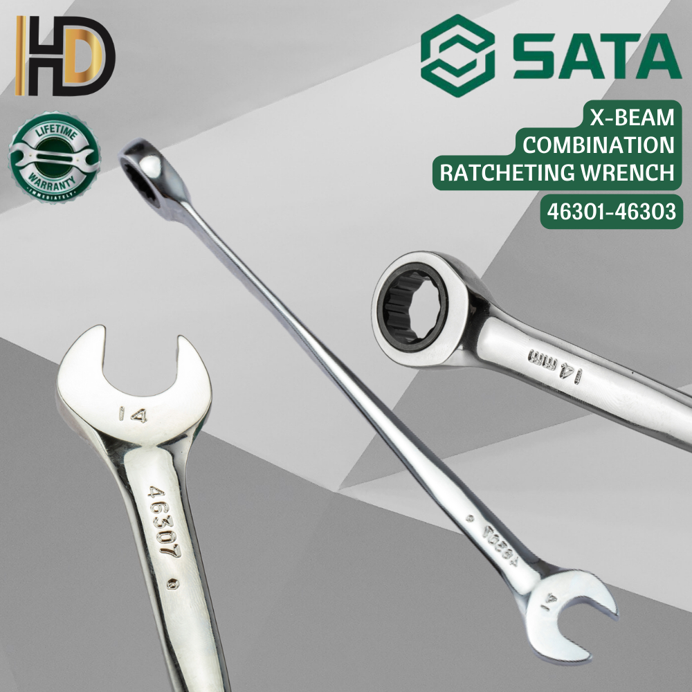 SATA X Beam Combination Ratcheting Wrench / SATA Heavy Duty X Beam ...