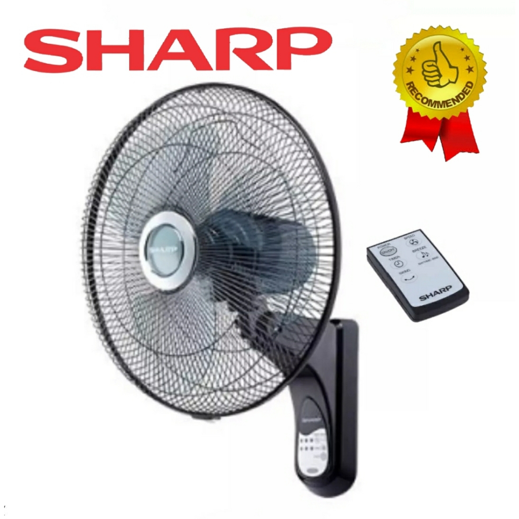 Sharp 16" Wall Fan With Remote Control PJW169RGY / Sharp Wall Fan With ...
