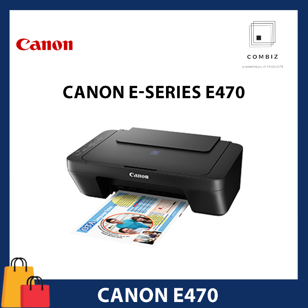 CANON PIXMA E470 PRINT COPY SCAN 3 IN 1 WITH WIFI | Shopee Malaysia