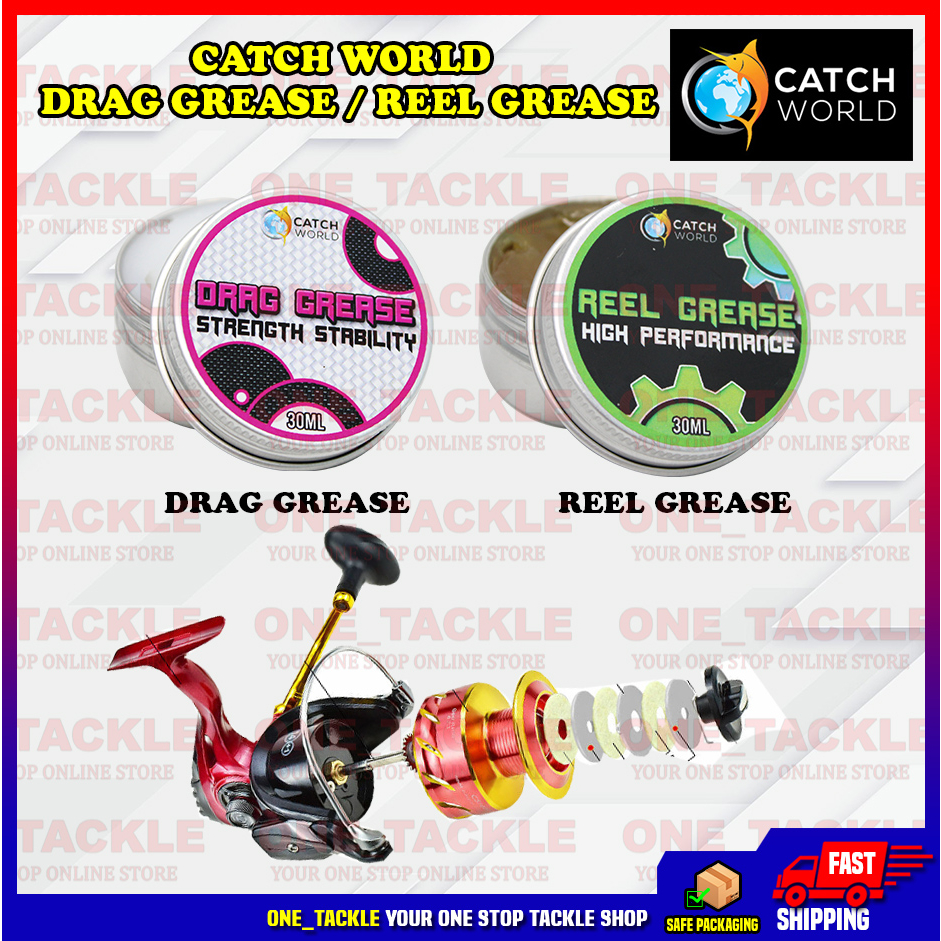 Reel Grease Drag grease oil starter kit set Catch world | Shopee Malaysia