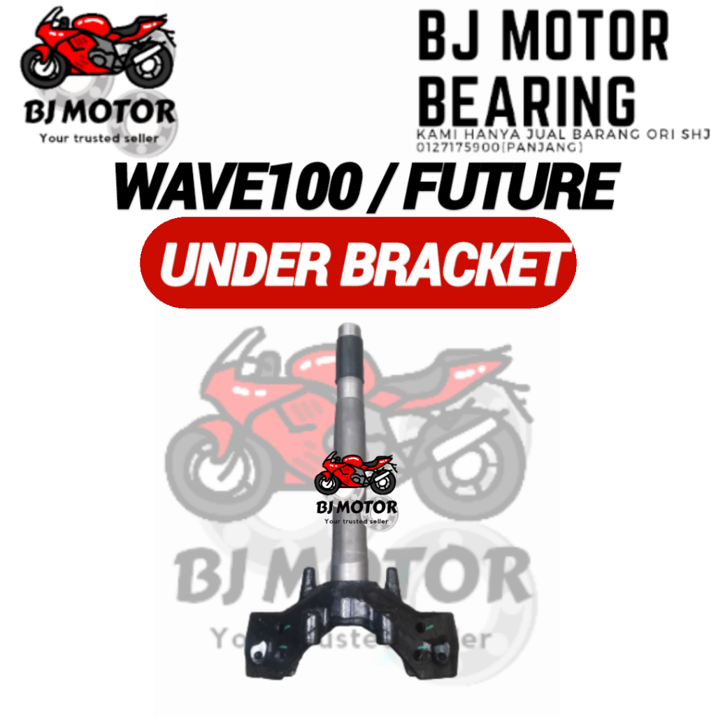 WAVE100 FUTURE W100 UNDER BRACKET FRONT FORK STEERING STEM DEPAN FORK ...