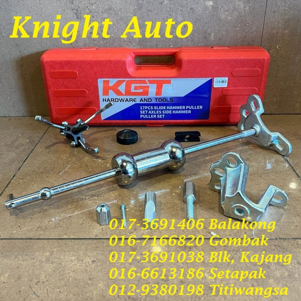 KGT 17pcs Slide Hammer Puller Set Axles Side Hammer Puller set ID30381 ...