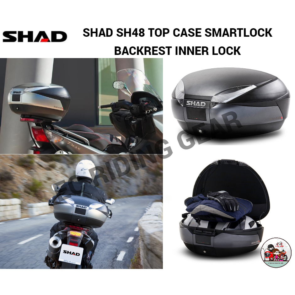 SHAD SH48 TOP CASE SMARTLOCK / BACKREST / INNER LOCK | Shopee Malaysia