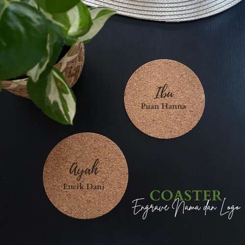 (Custom) Personalized Engraved Coasters, laser engrave coaster, wedding ...