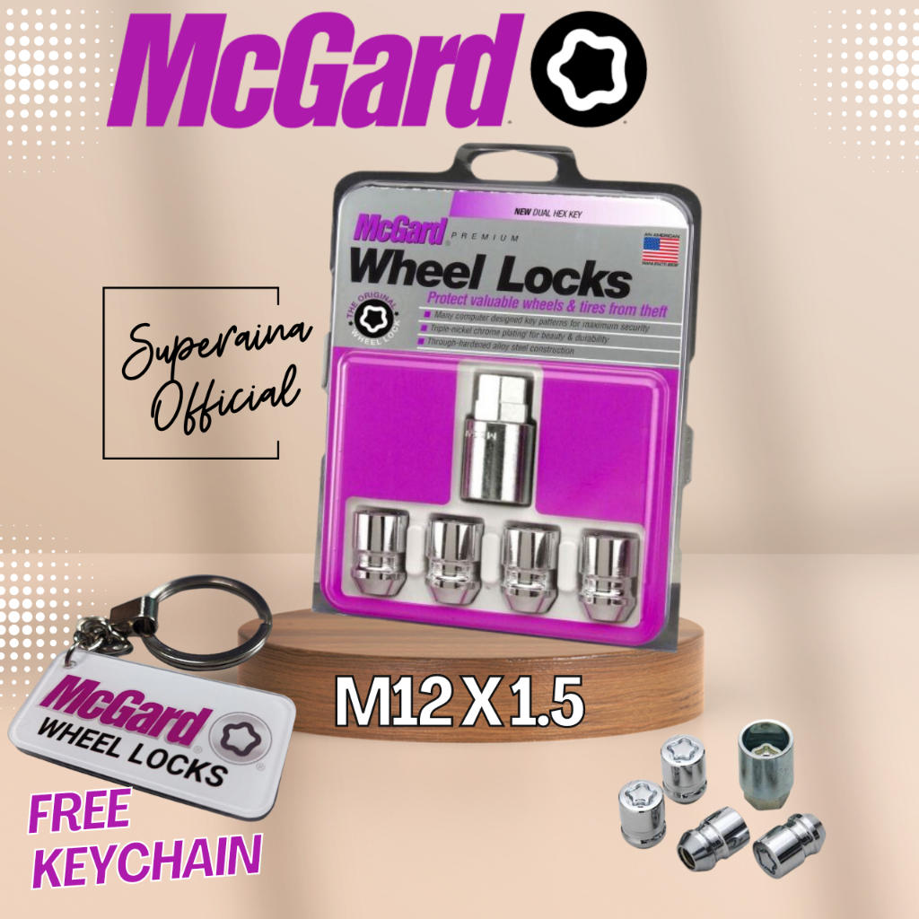 McGard Premium Wheel Locks M12x1.5 Locknut Lock Nut Sport Rim Honda ...