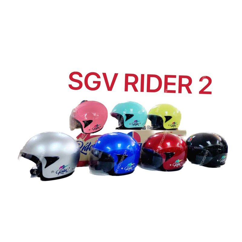 SGV RIDER 2 HELMET BLUE GOLD RED PINK TURQUOISE YELLOW SIVER BLACK ...