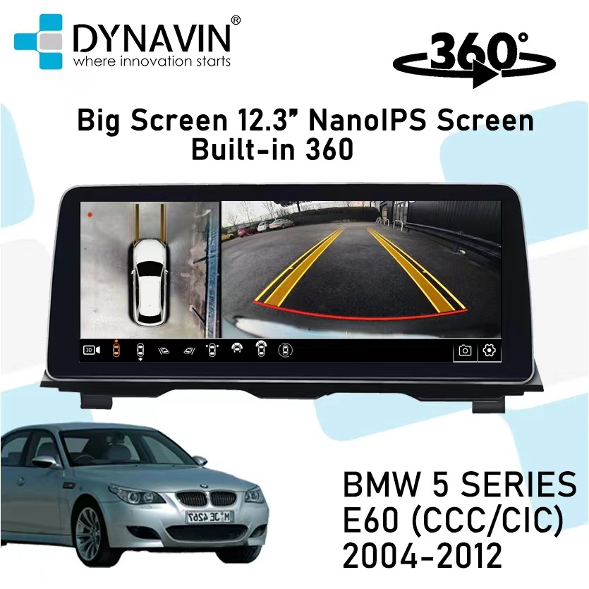 Dynavin BMW 5 Series E60 CCC/CIC OEM Android System Screen (12.3 ...