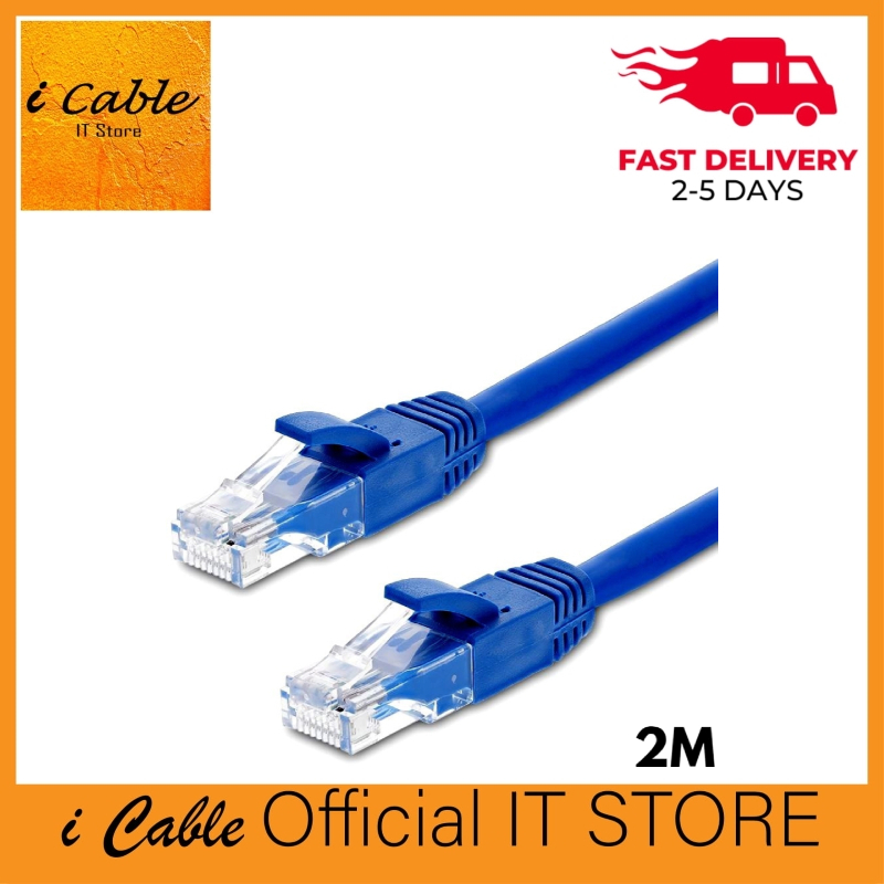 (Ready Stock) i Cable Cat6 UTP Network Ethernet Internet RJ45 1Gbps ...