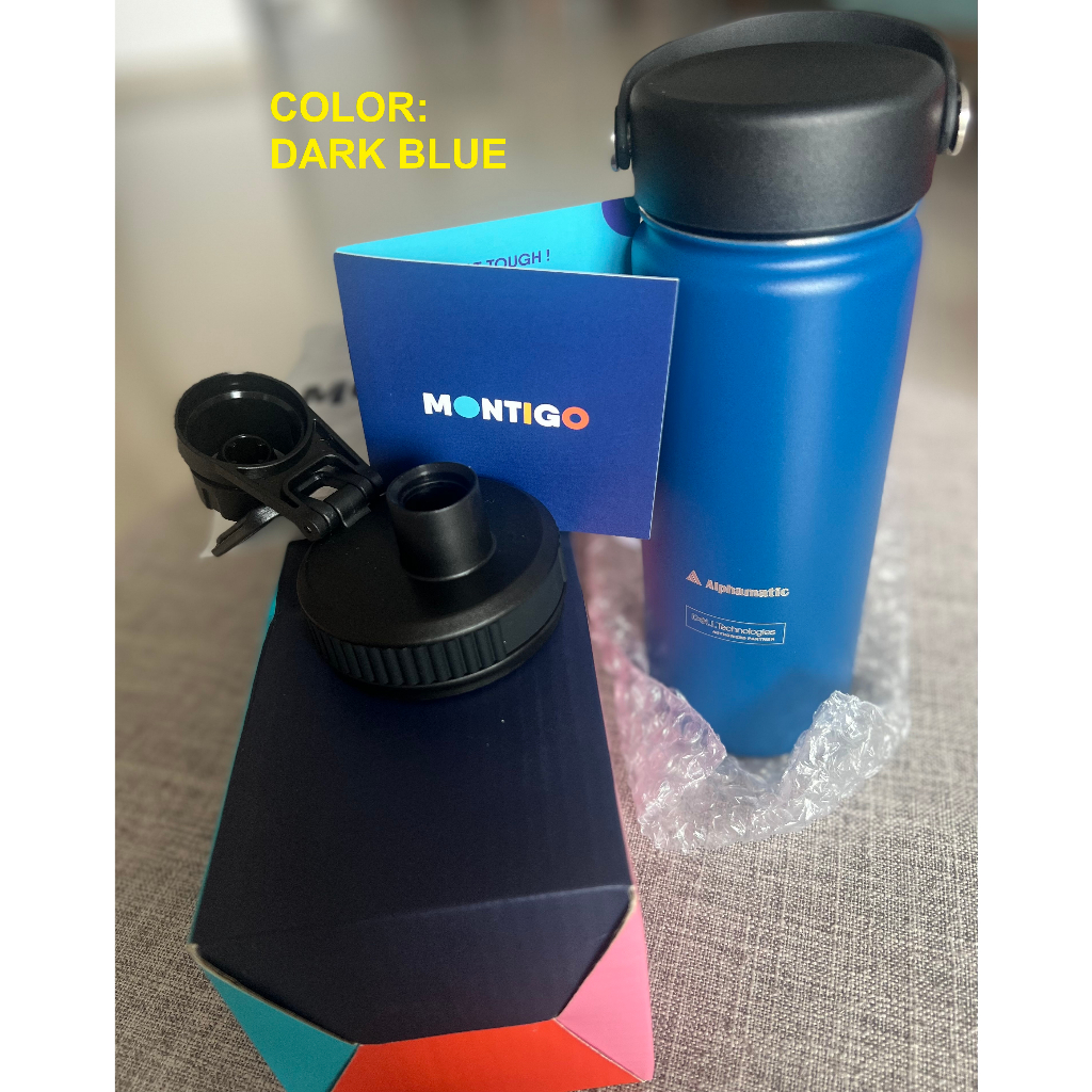 Original Montigo Ace Durable Stainless Steel Bottle (530ml/18oz) [Free ...