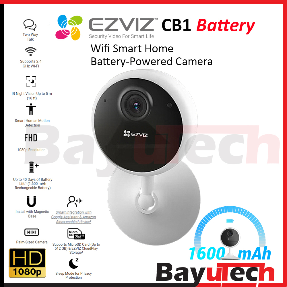 EZVIZ CB1 / CB2 / BC2 / C1C 720/1080P H.265 32/64/128/256GB Indoor Wi ...