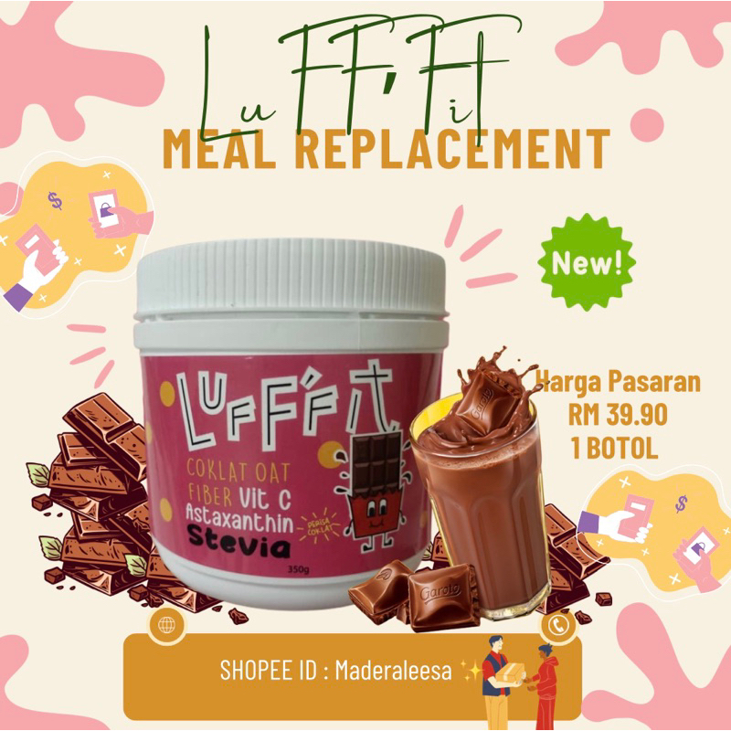 Luff’Fit 350g Meal Replacement TERPALING kenyang | Shopee Malaysia