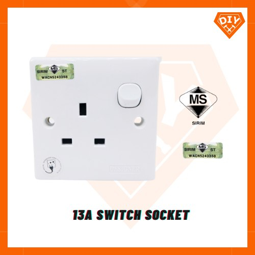 SuperDIY 13A Switch Socket Switches Wall Switch Wall Socket Plug Socket ...