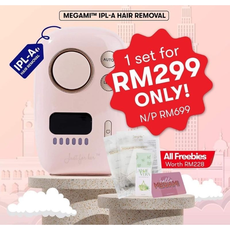 🔥New Stock Megami™ Petite IPL-A Hair Removal智能脫毛仪 (NEW) | Shopee Malaysia