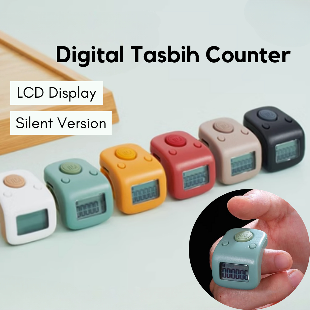 Zehco Digital Tasbih Counter Mini Prayer Counter Clicker Tasbih Jari ...