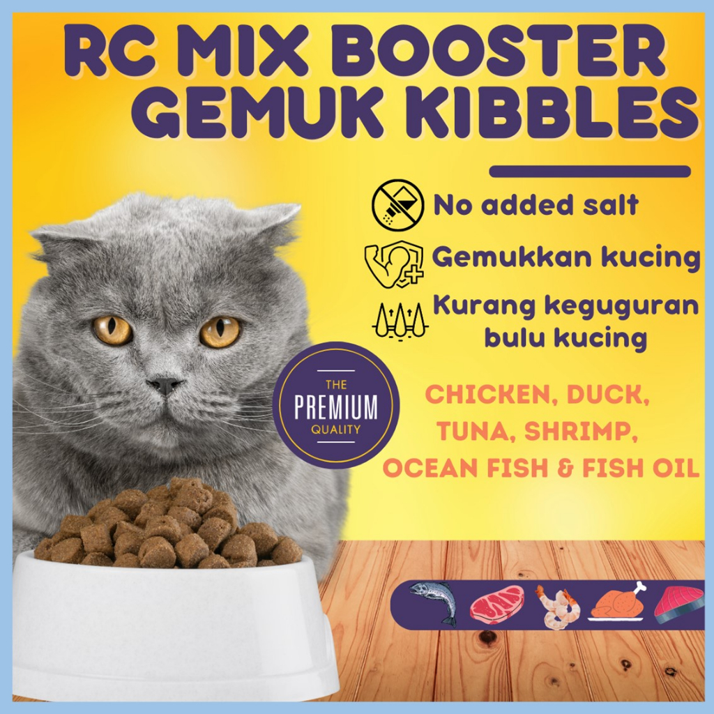 Rc Mix Kibbles Makanan Kucing 100 Gram Cat Dry Food Kibbles Makanan ...