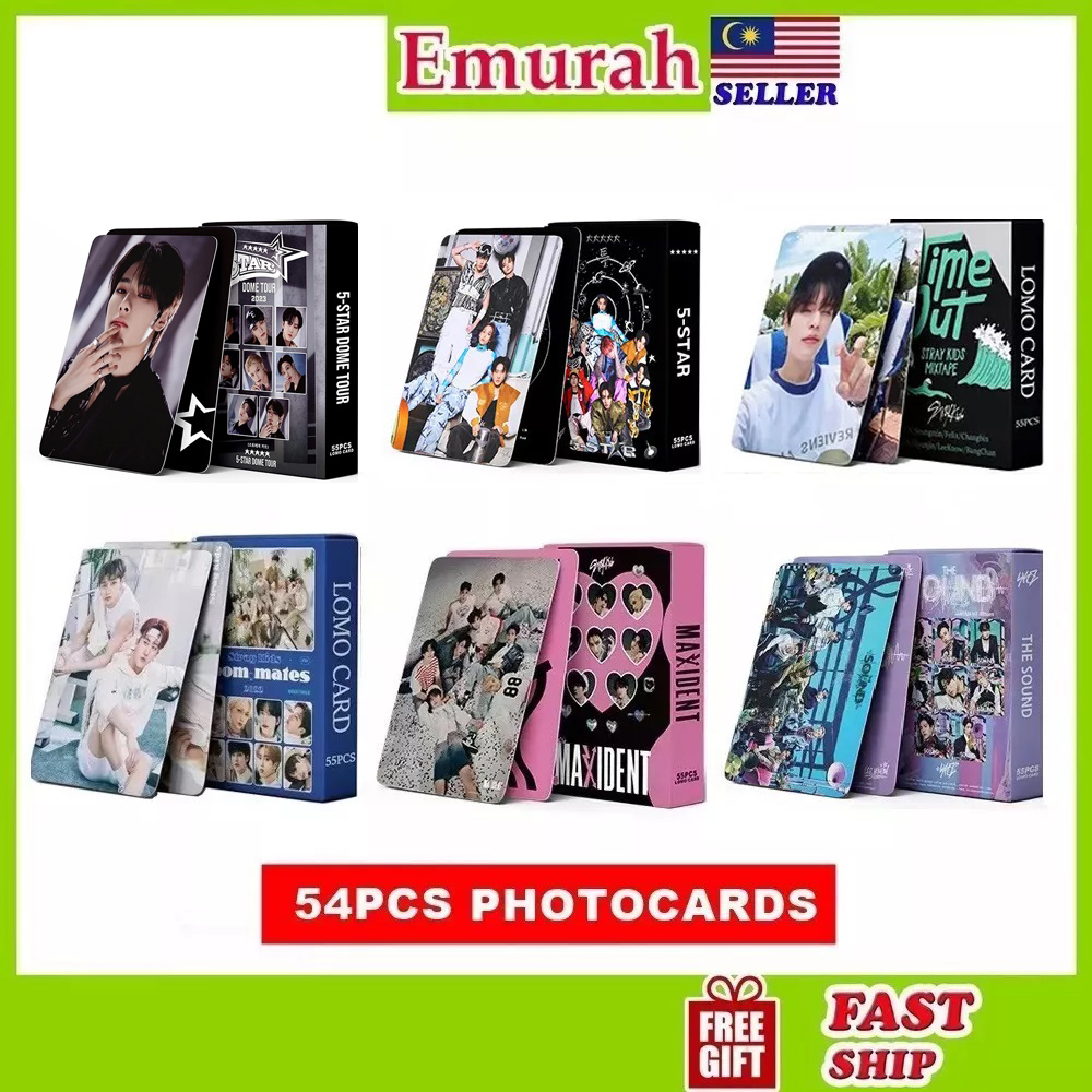 STRAY KIDS 55pcs lomo card ATE YOUR HERO PERFECT DAY 5-STAR DOME TOUR ...