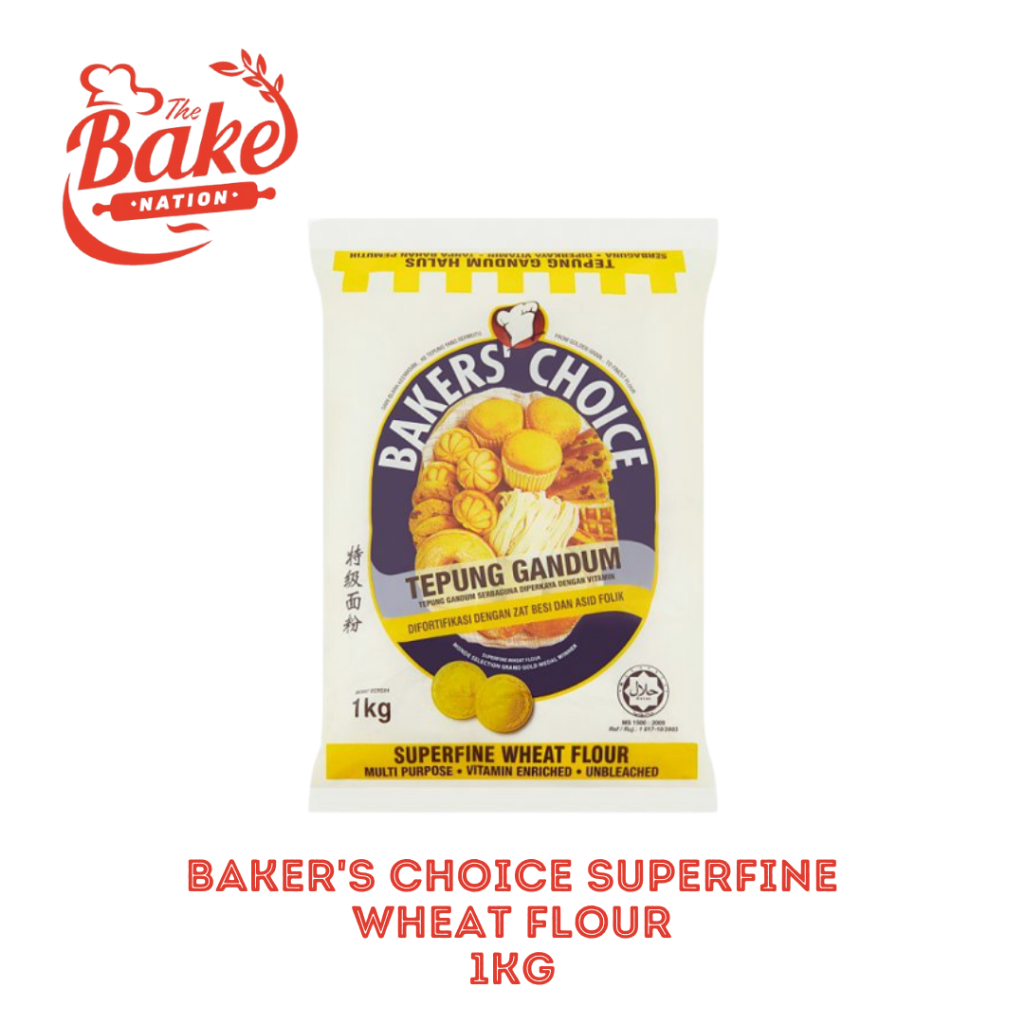 Baker's Choice Tepung Gandum (Medium Protein 中筋面粉) 1kg | Shopee Malaysia