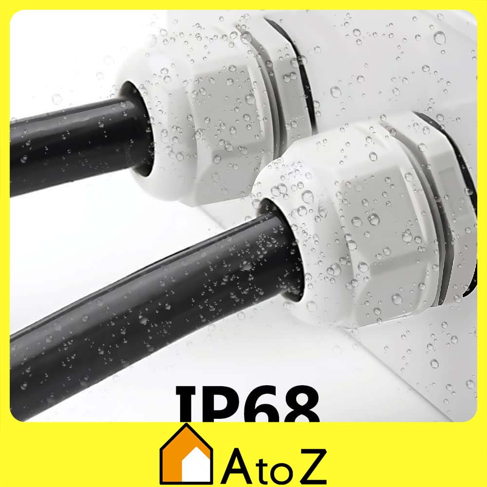 High Quality 4 Sizes Cable Gland PG Gland Nylon IP68 White PG7 PG9 PG11 ...