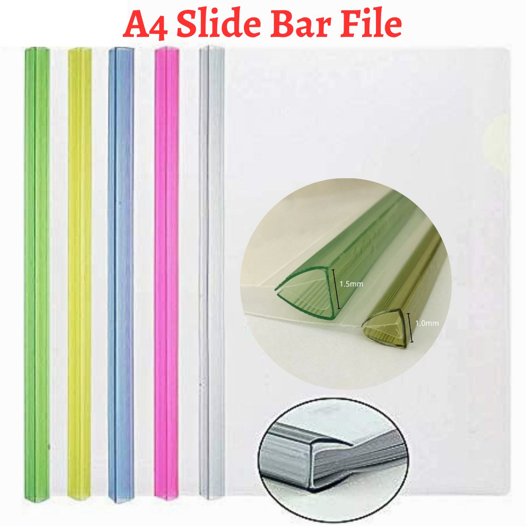 A4 Report File / Slide Bar File / Paper Slide Grip Report File1.0mm/1 ...