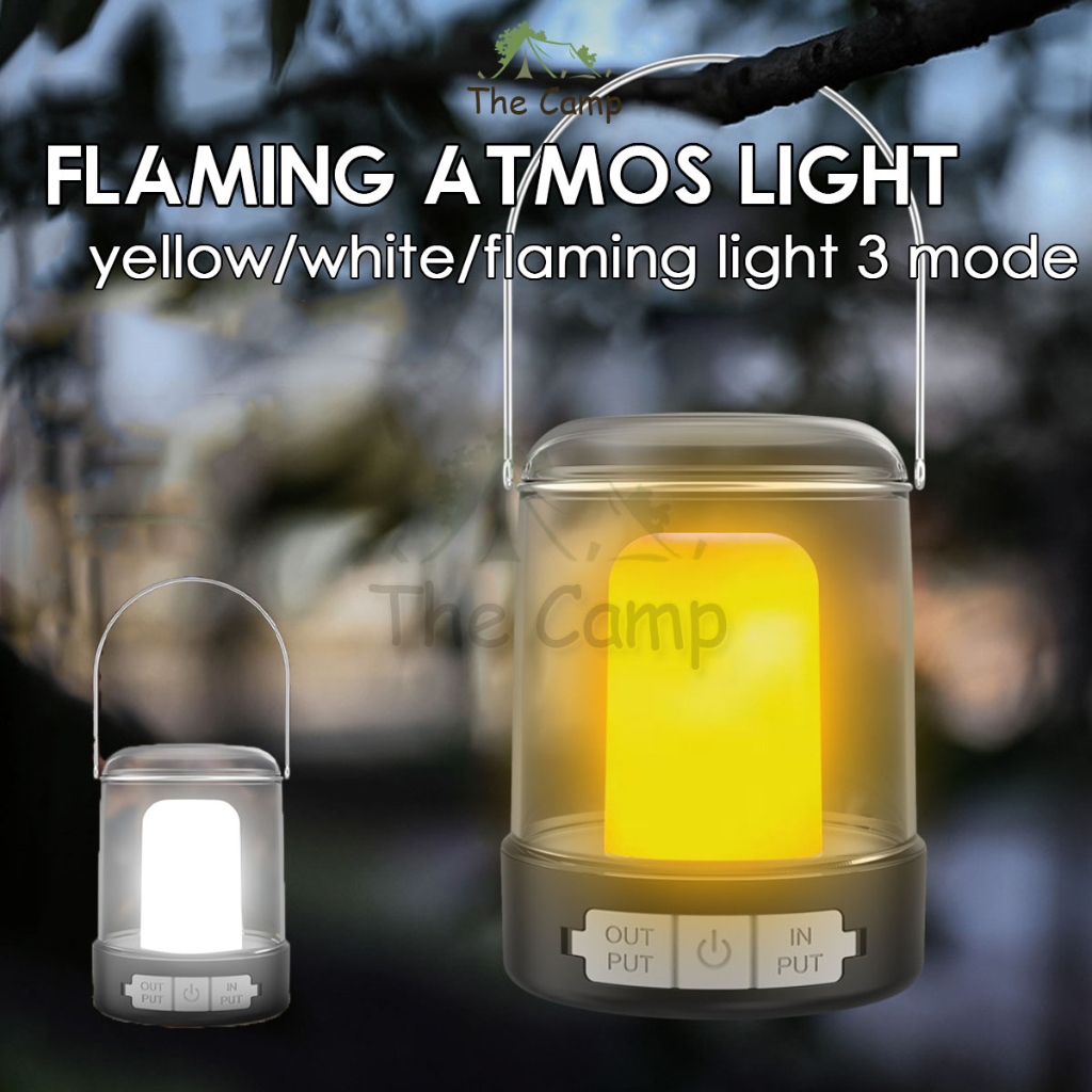 Flaming Atmosphere Light for Outdoor Camping Flame Type C Dimming ...