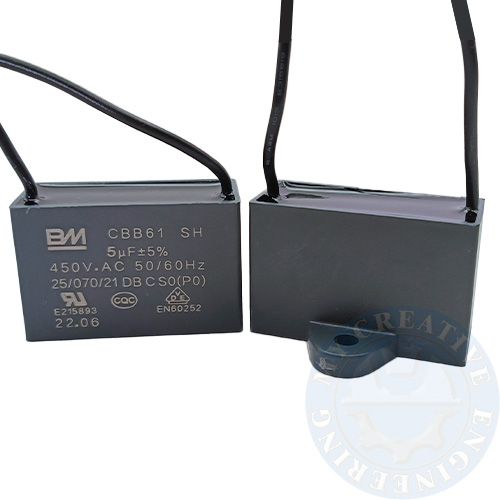 BM Fan Capacitor CBB61 450V 0.8 ~ 10 uF Kapasitor Kipas Compatible with ...