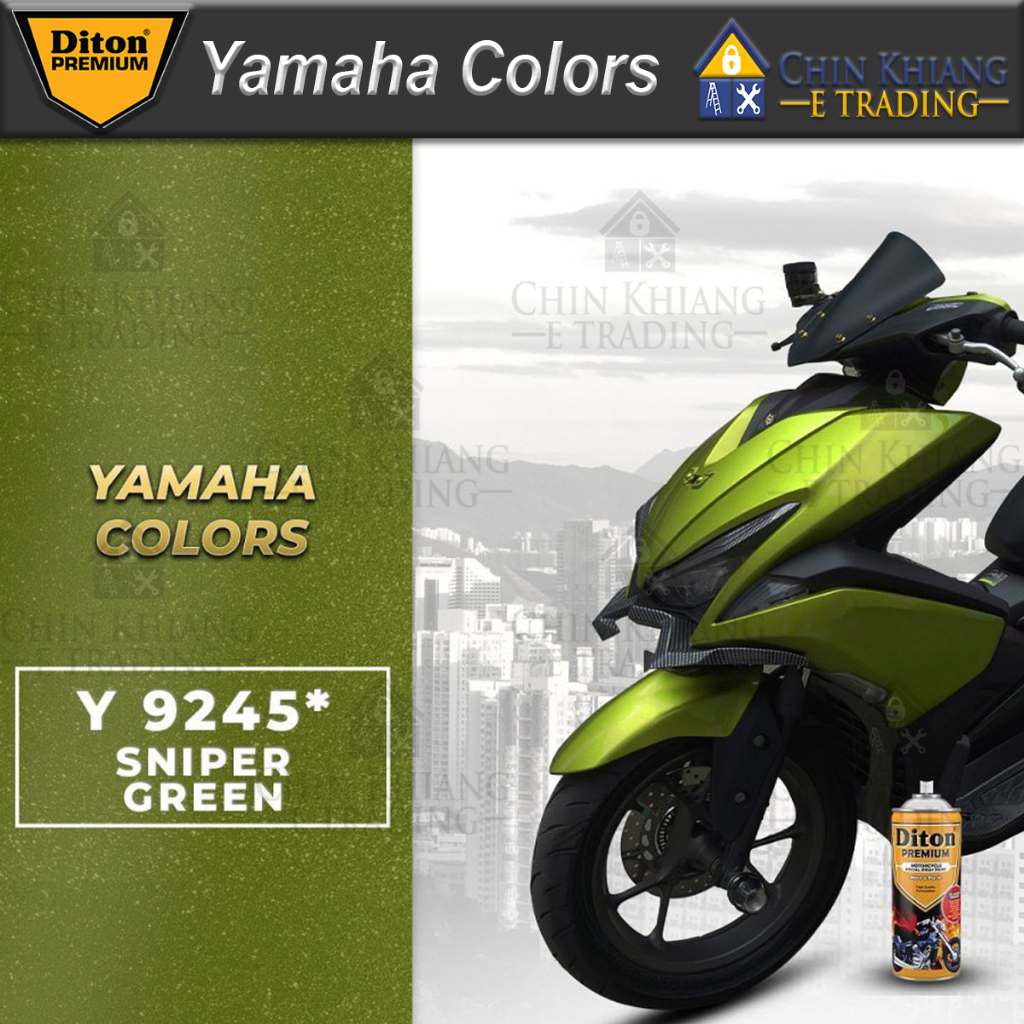 Diton Premium Y9245 Sniper Green Y 9245 Yamaha Colors Motorcycle Spray ...
