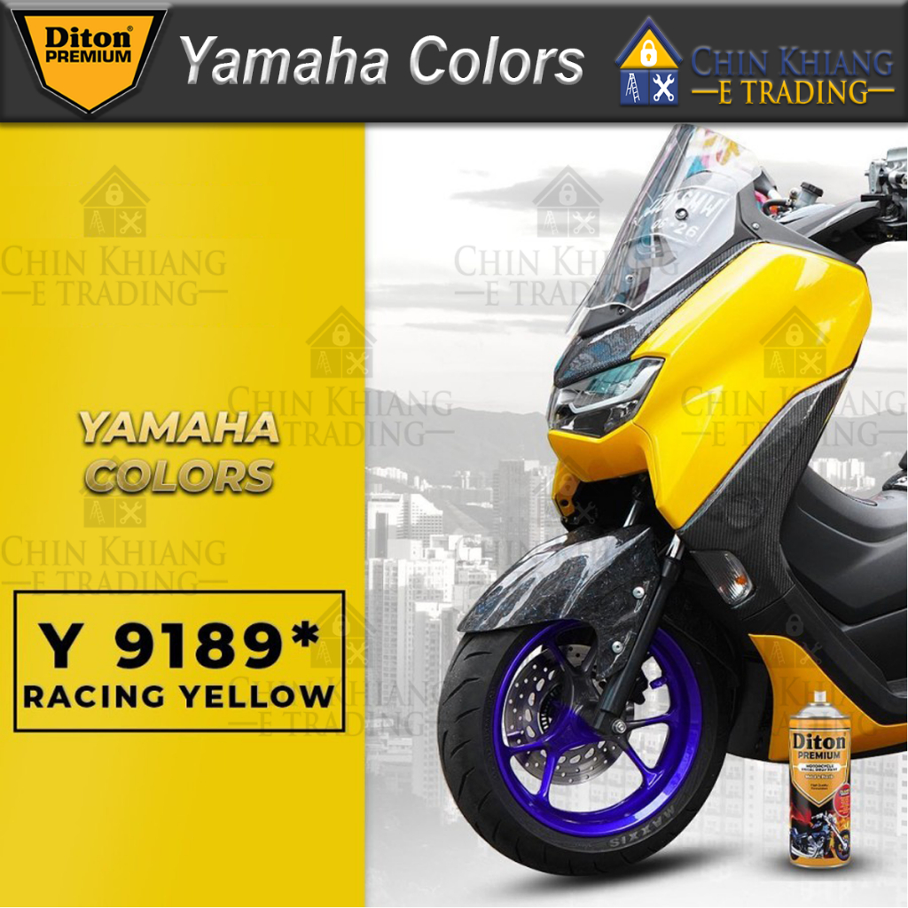 Diton Premium Y9189 Racing Yellow Y 9189 Yamaha Colors Motorcycle Spray ...