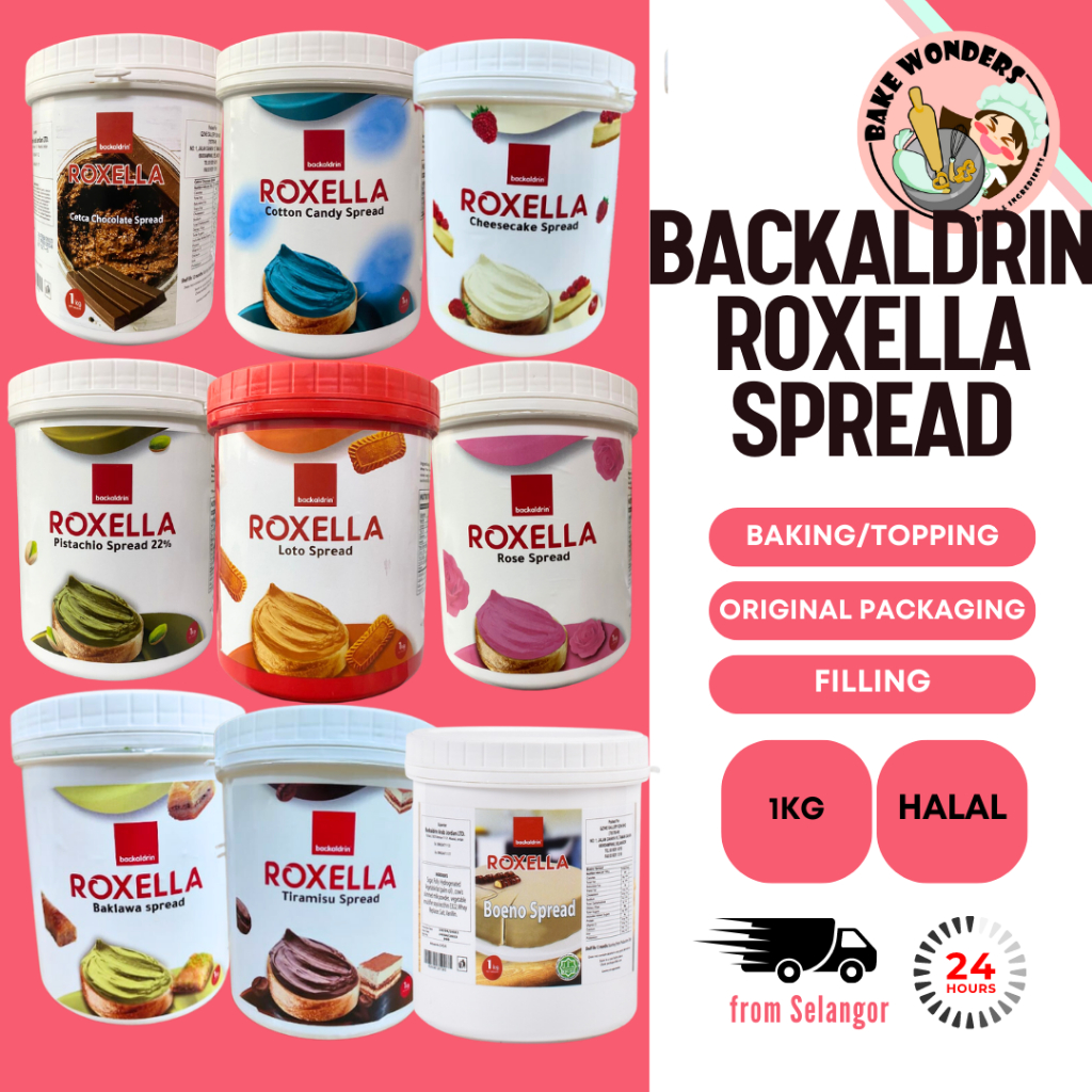 Backaldrin Roxella Spread (1kg)/Boeno/Cetca chocolate/Loto/Cheesecake ...