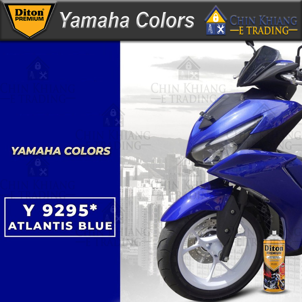 Diton Premium Y9295 Atlantis Blue Y 9295 Yamaha Colors Motorcycle Spray ...