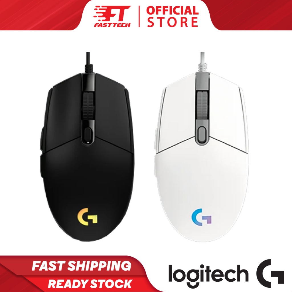 LOGITECH G102 Gaming Mouse with LIGHTSYNC RGB, 6 Programmable Buttons, Gaming Grade Sensor & 8k ...