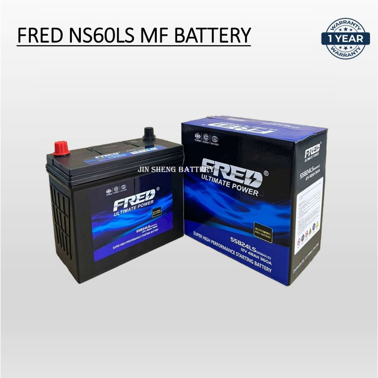 FRED NS60LS MF(55B24LS) BATTERY | Shopee Malaysia