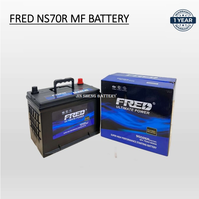 FRED NS70R (95D26R) MF BATTERY | Shopee Malaysia