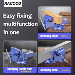 【Ready Stock】 6 Inch Swivel Base Bench Vice Heavy Duty Clamp Width ...