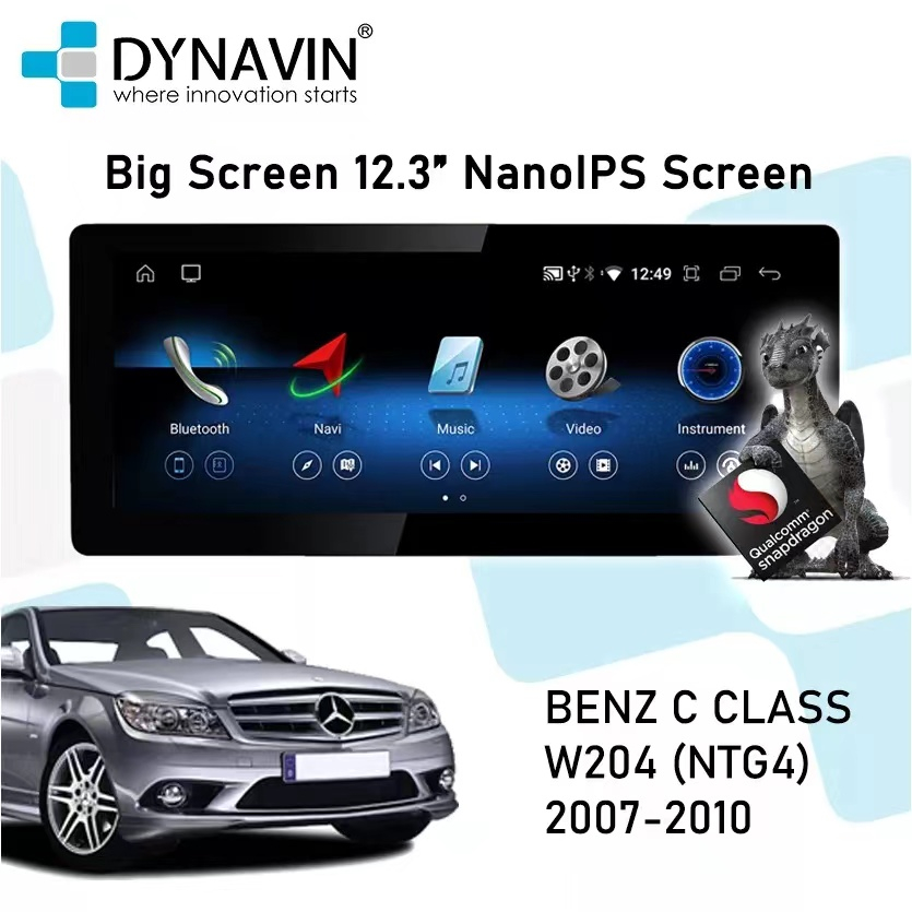 DYNAVIN 12.3 INCH MERCEDES BENZ W246 OEM 360 ANDROID SYSTEM SCREEN ...