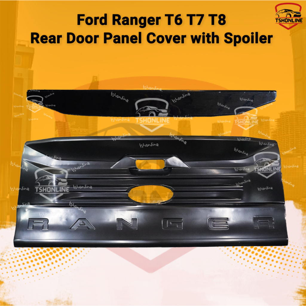 Ford Ranger T6 T7 T8 Rear Door Panel Cover with Spoiler V2/ ranger rear ...