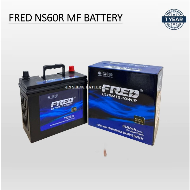 FRED NS60R (55B24R) MF BATTERY | Shopee Malaysia