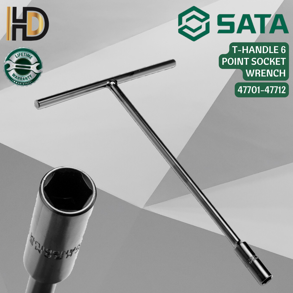 SATA T Handle Socket Wrench 6 Point / 8MM - 19MM T Handle Socket Wrench ...