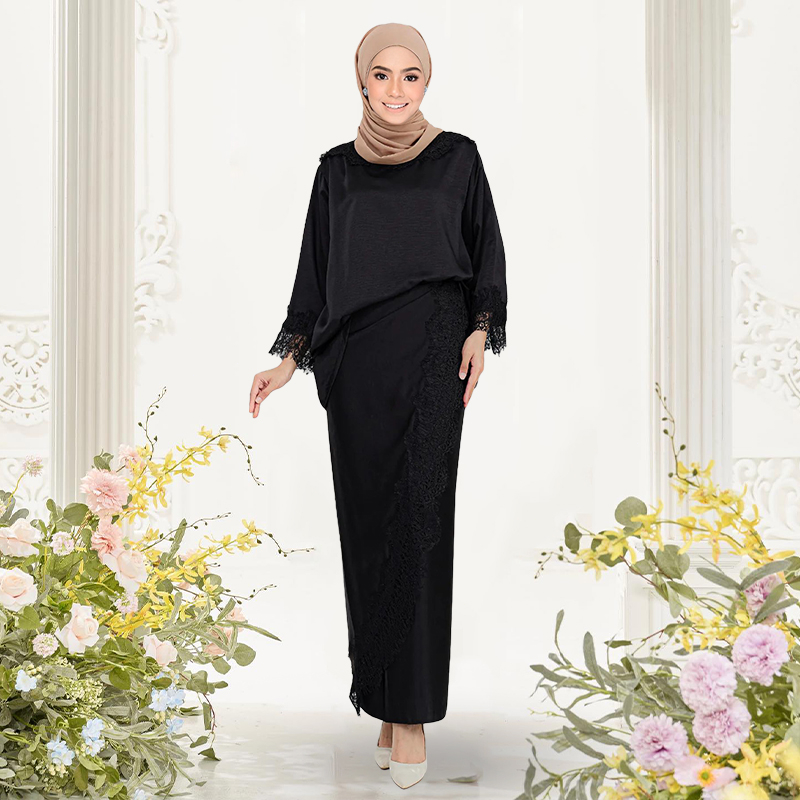 Shana Mini Kurungmodern Kurung Satin Kurung Nikah Mini Kurung Baju Bridesmaid Kurung Baju