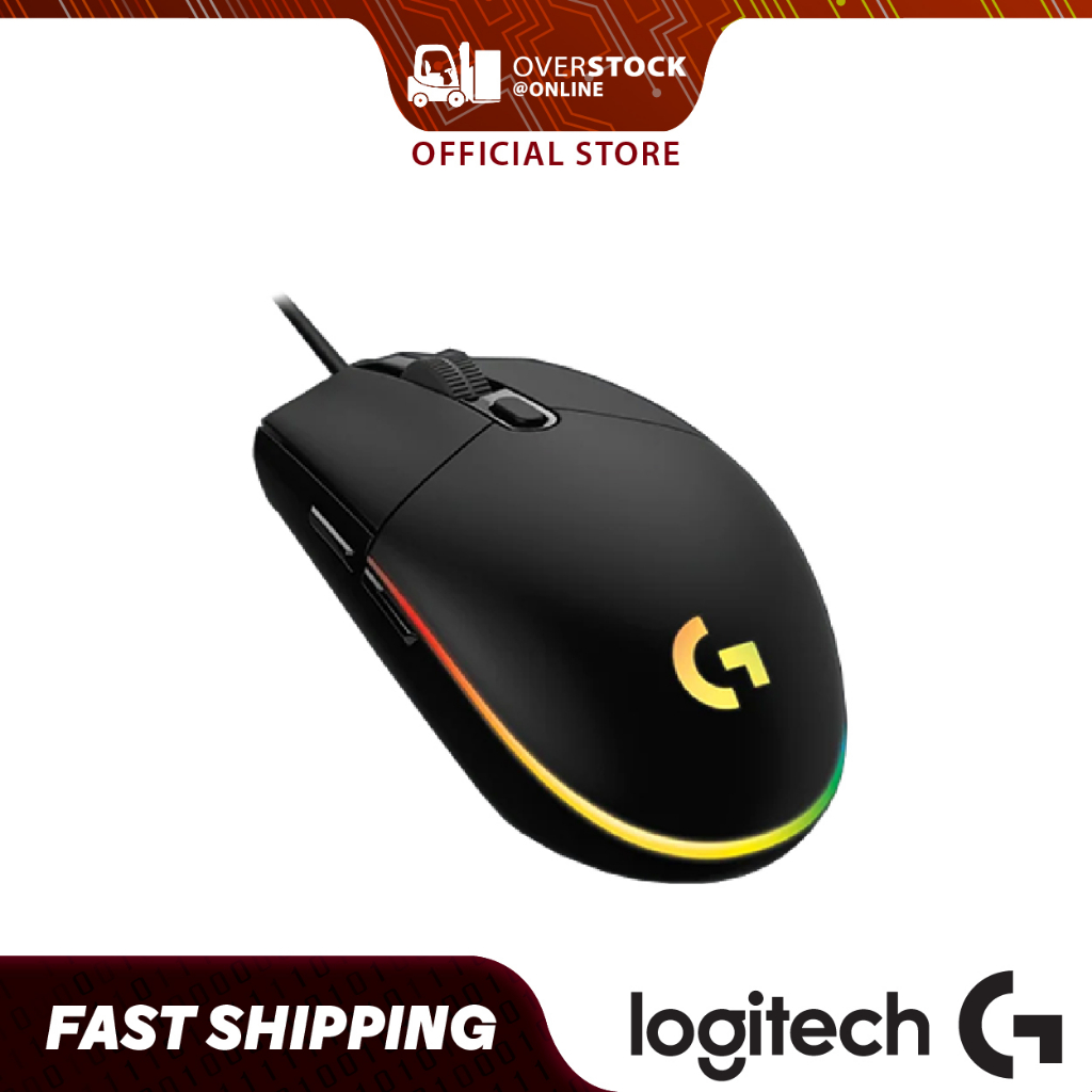 LOGITECH G102 Gaming Mouse with Customizable RGB Lighting, 6 ...
