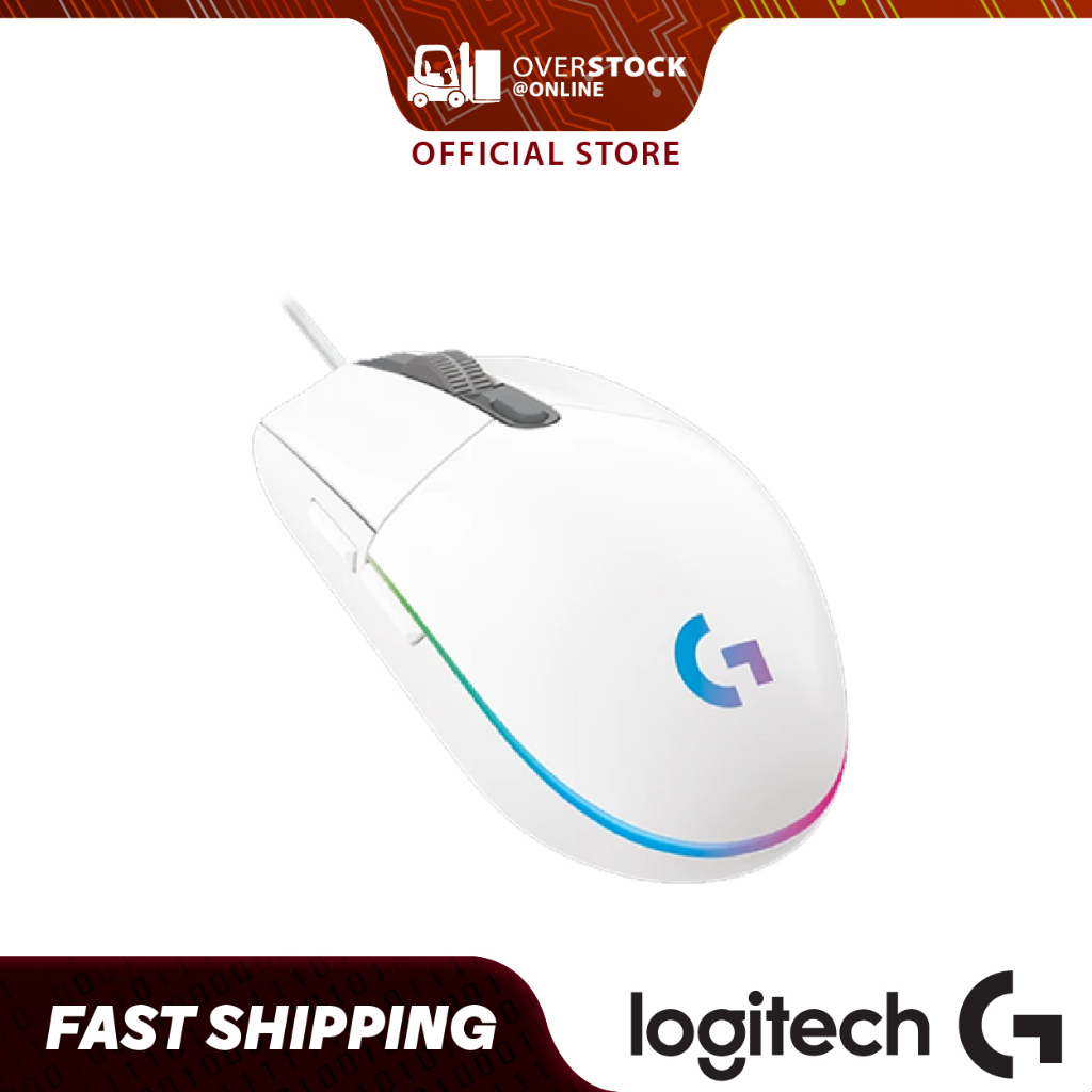 LOGITECH G102 Gaming Mouse with Customizable RGB Lighting, 6 ...