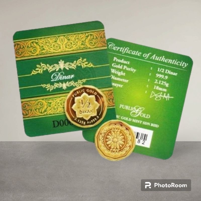 [Ready Stock] - 1/2 Dinar PG 999.9 | Shopee Malaysia