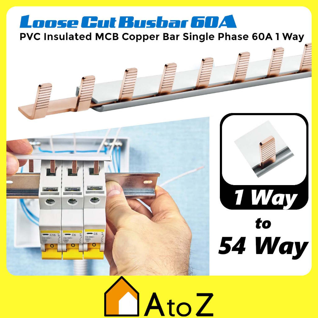 Best Grade Mcb Copper Bar 63A 1 Pole MCB Copper Bus Bar With PVC ...